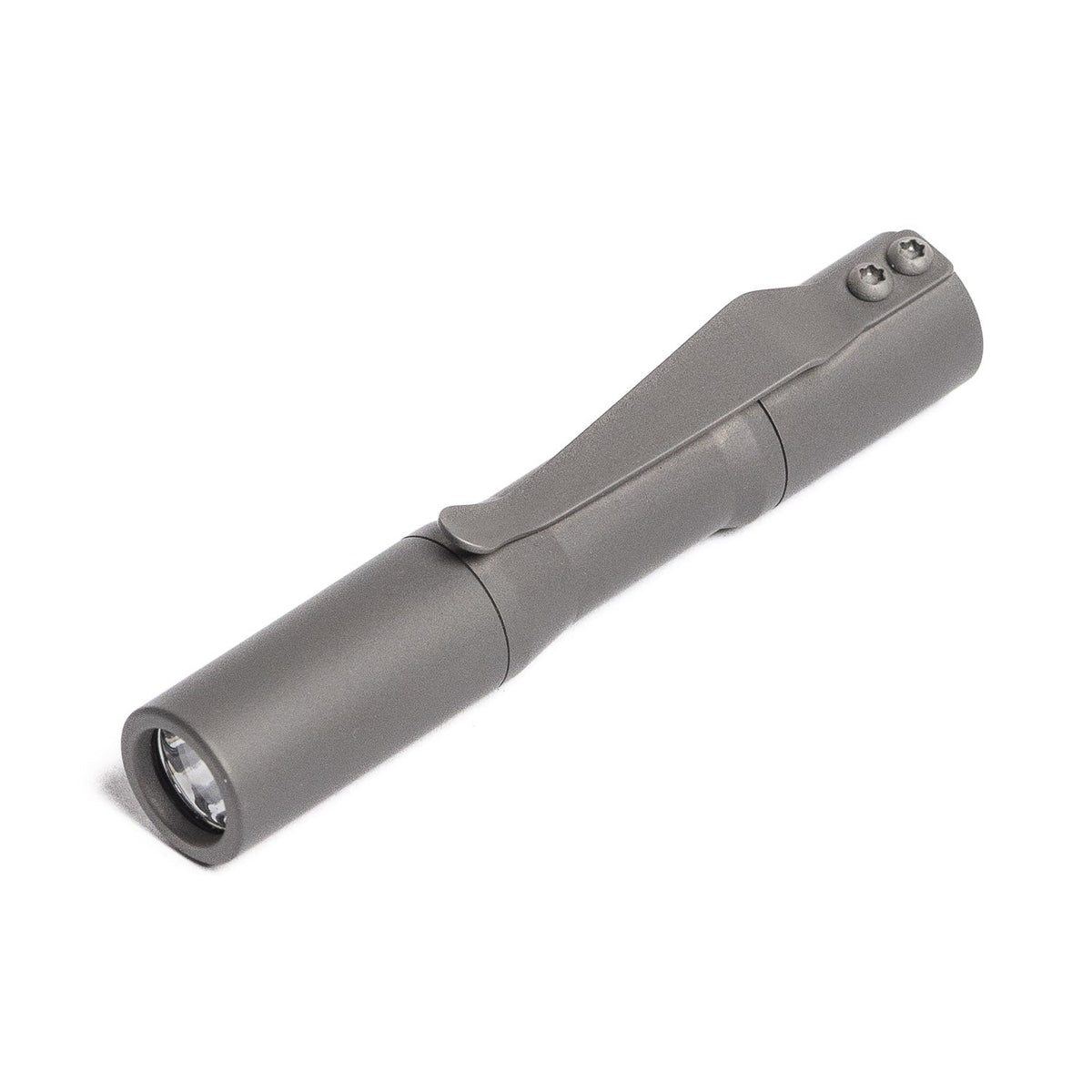 CWF Custom Micro Click Flashlight - Stonewashed Titanium