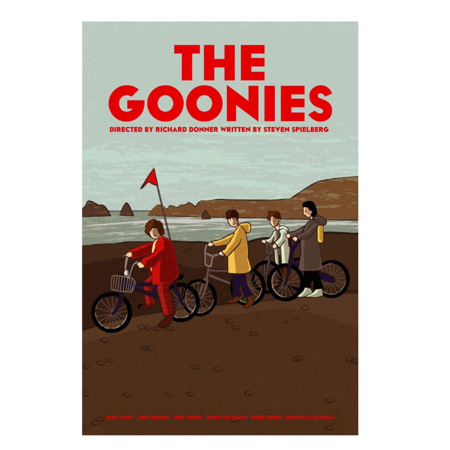 "The Goonies" - Retro Inspired Illustrated Movie Poster