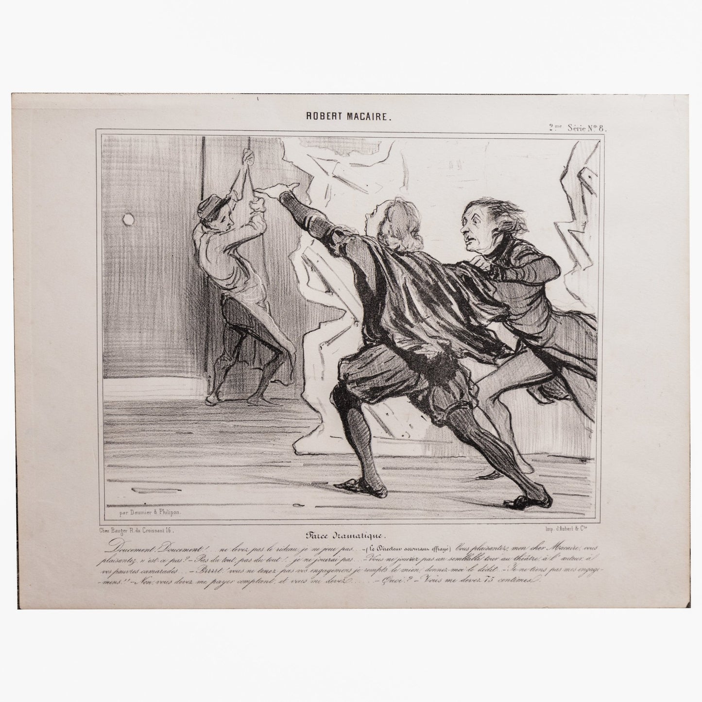 Honoré Daumier's "Farce Dramatique" Lithograph – Gladfellow