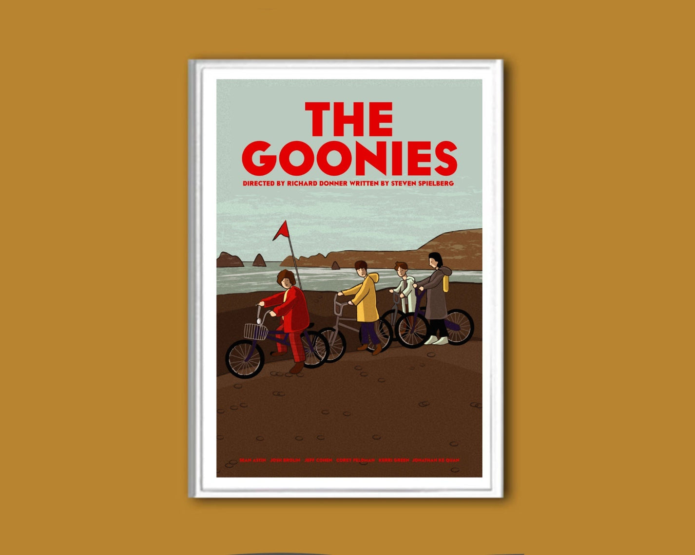 "The Goonies" - Retro Inspired Illustrated Movie Poster – Gladfellow